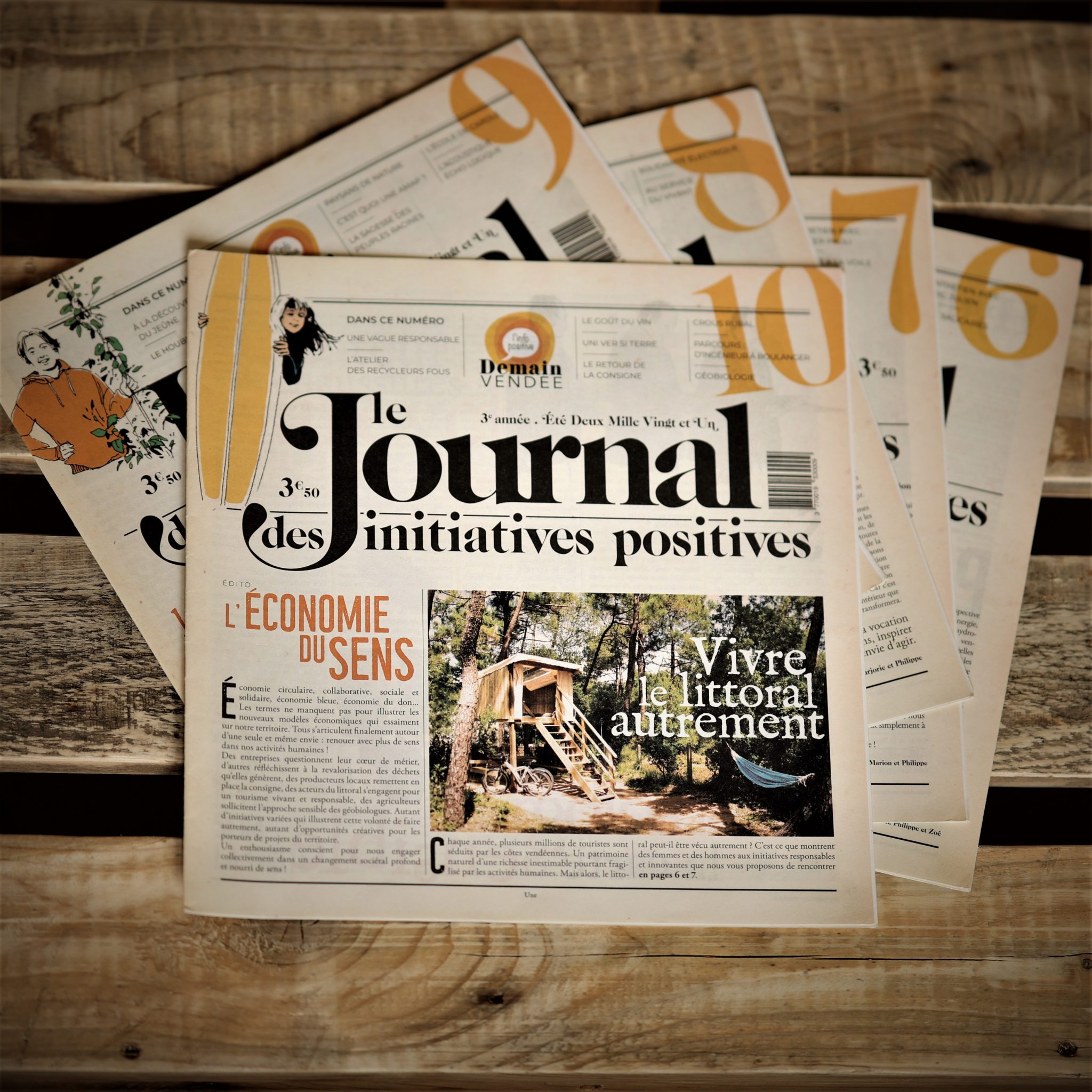 Pack comprenant les n°6 à 10 du Journal des initiatives positives ! - Demain-Vendée